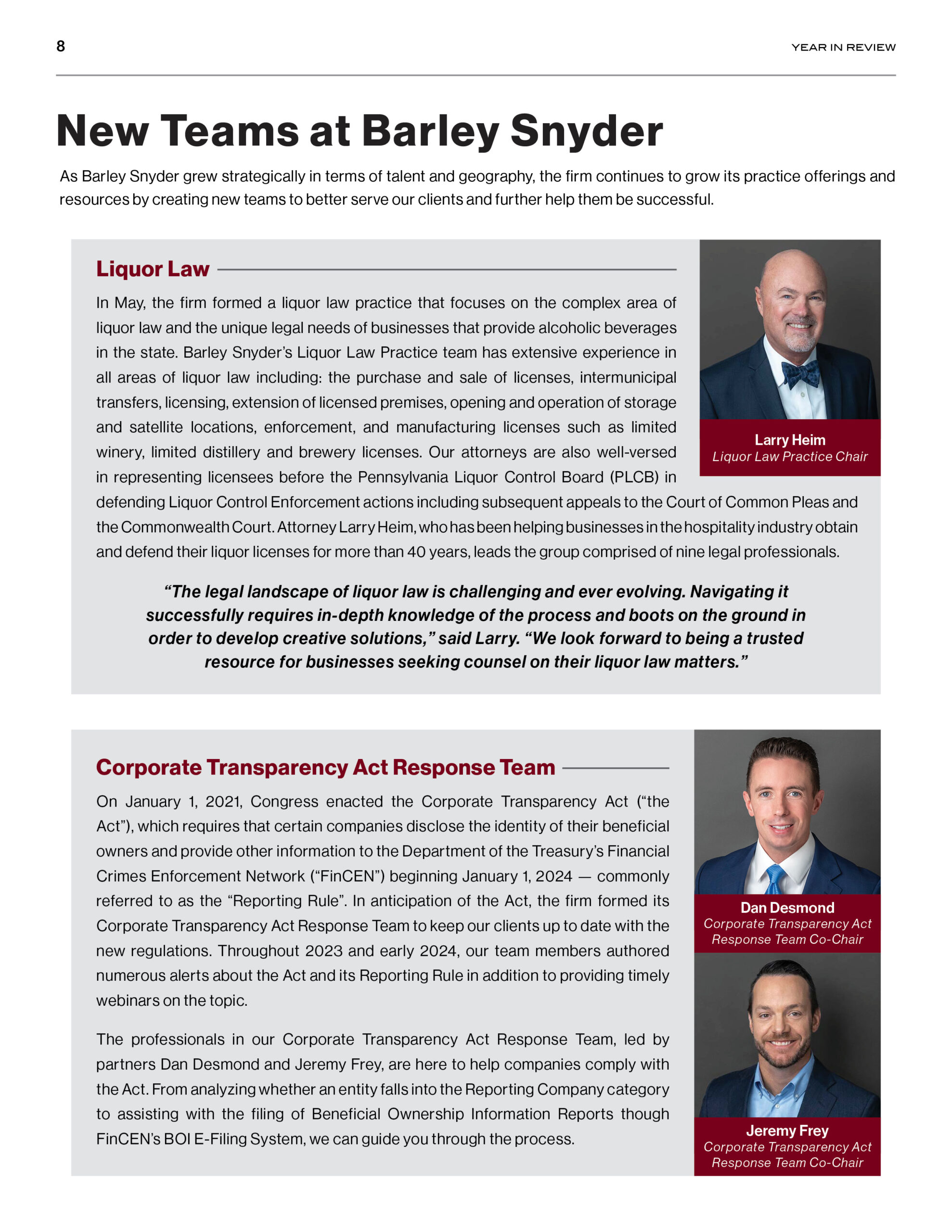 Barley Snyder 2023 Year In Review - Barley Snyder